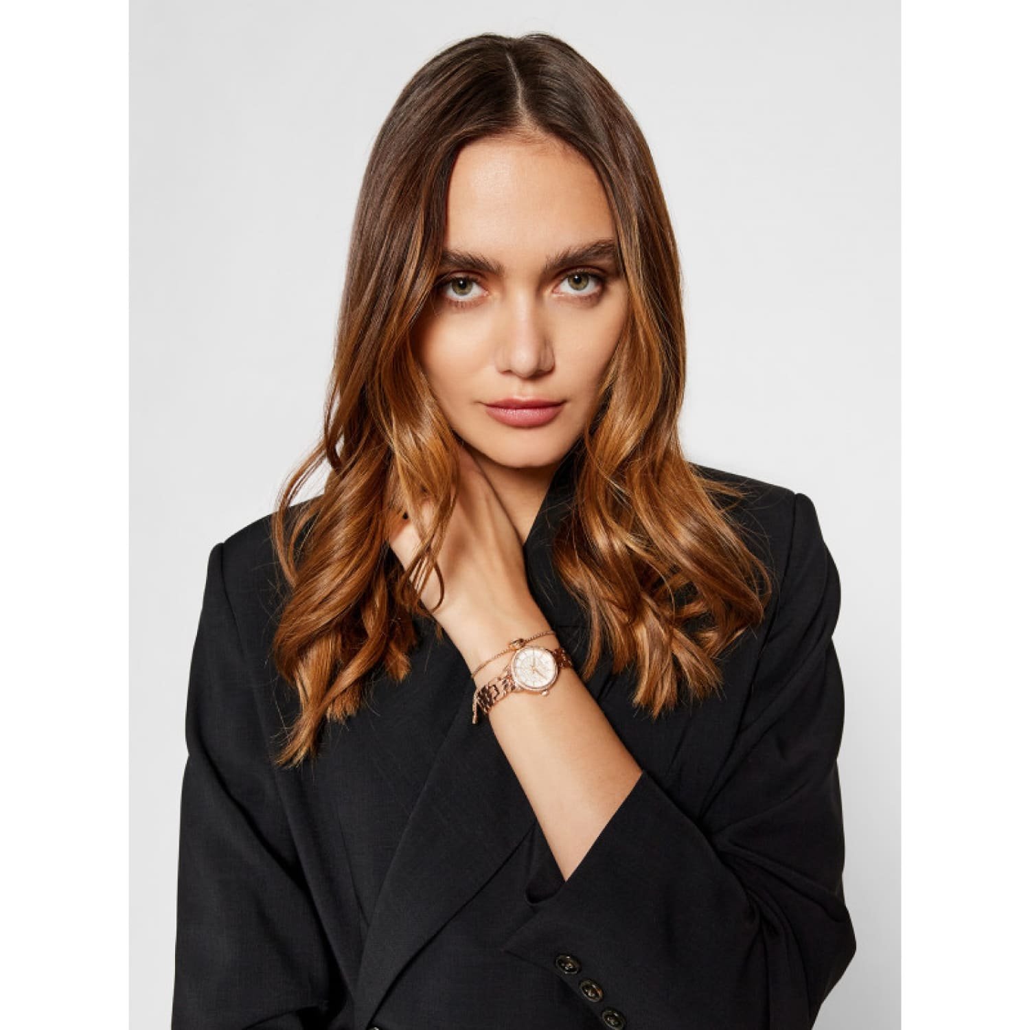 MICKAEL KORS ALLIE BRACELET SET ROSE GOLD - zino